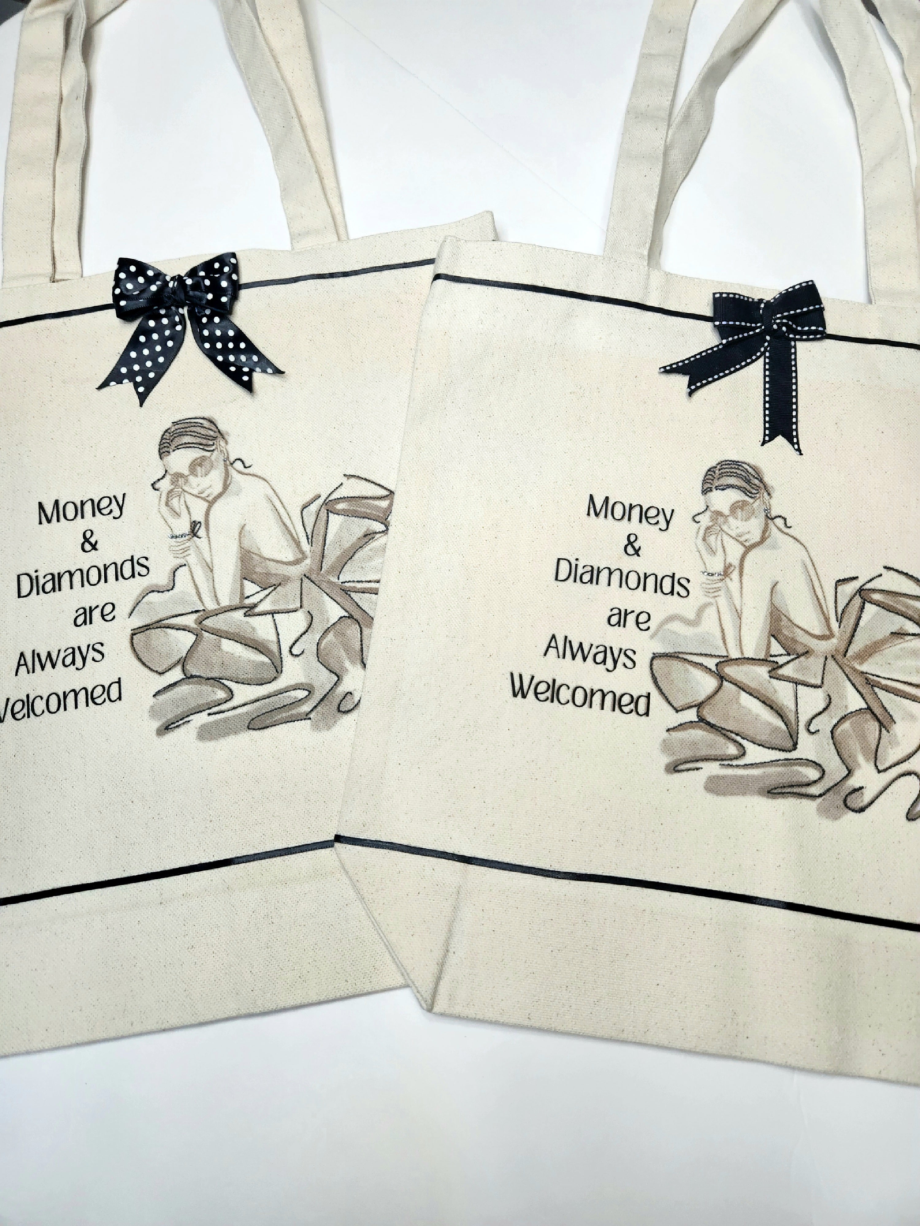 Money & Diamonds Tote Bag– Decor Greetings